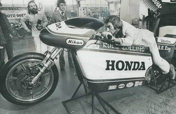 RUSS COLLINS & His Drag Speed Record Honda 1977 Old Motorcycle Photo $8 ...