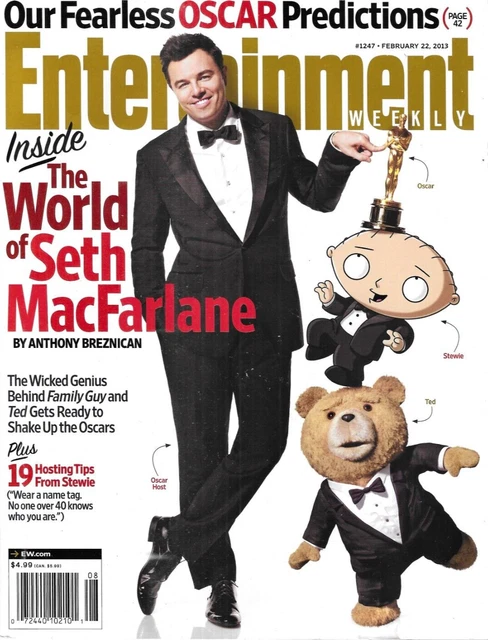 ENTERTAINMENT WEEKLY MAGAZINE Seth MacFarlane Oscar Predictions Holland ...