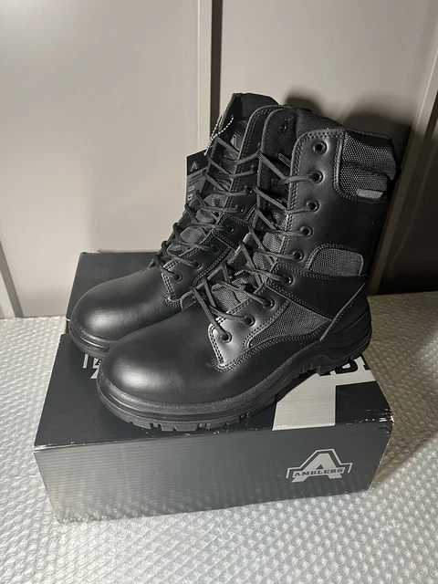 AMBLERS WATERPROOF COMBAT Action Boot Leather EN ISO 20347:2012 Black ...