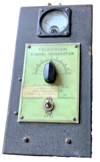 MILITARY TELEVISION SIGNAL Generator Vintage Electronics 10A/13475 1944 ...