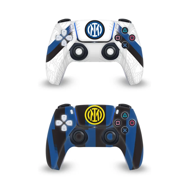 INTER MILAN 2023/24 Kit Crest Decalcomania Pelle Vinile Per Controller Ps5 Sony Dualsense EUR 21 ...