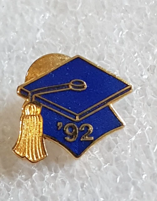HALLMARK CLASS OF 1992 Graduation Hat Pin W Tassel Lapel Pinback Pin ...