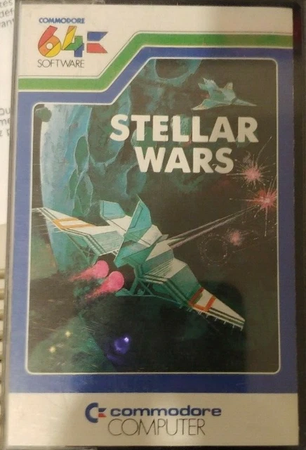 STELLAR WARS (1983) Commodore C64 (Tape, Box, Manual) works 8-bit ...