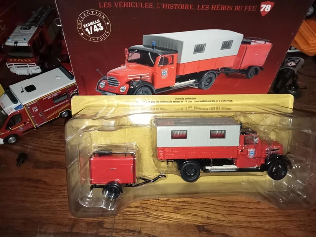 POMPIER 1/43 IXO lf-lkw-ts hachette collection camion miniatures EUR 15 ...