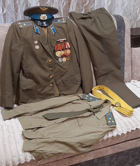 SOVIET VINTAGE MILITARY AIR Force Officer Uniform Army USSR Colonel ...