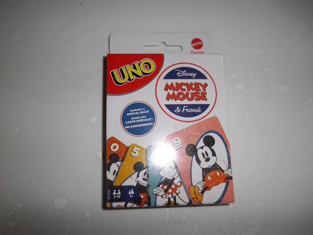 NEUF JEU CARTES Mattel Uno Mickey Mouse Minnie Walt Disney EUR 9,99 ...