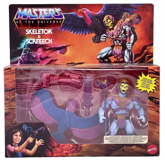 MATTEL MASTERS OF The Universe Origins New Motu Skeletor & Screeech ...