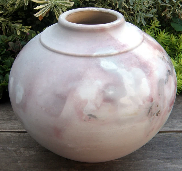 LARGE AUSTRALIAN ARTIST CHRIS YARDLEY POTTERY STUDIO ART VASE c.1991 ...