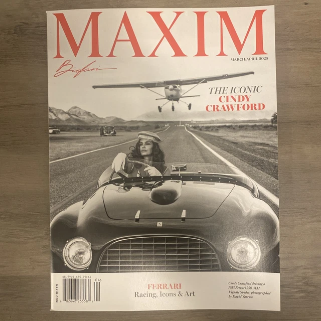 MAXIM 2025 MAGAZINE Cindy Crawford HUNTER SCHAFER Eddie Redmayne DONALD ...