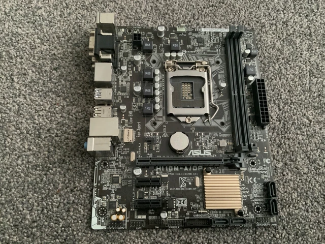 ASUS H110M-A/DP MOTHERBOARD. Socket 1151. 2x DDR4. £34.99 - PicClick UK