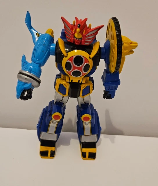 2002 POWER RANGERS Ninja Storm Blue Lightning Megazord 6" Action Figure ...