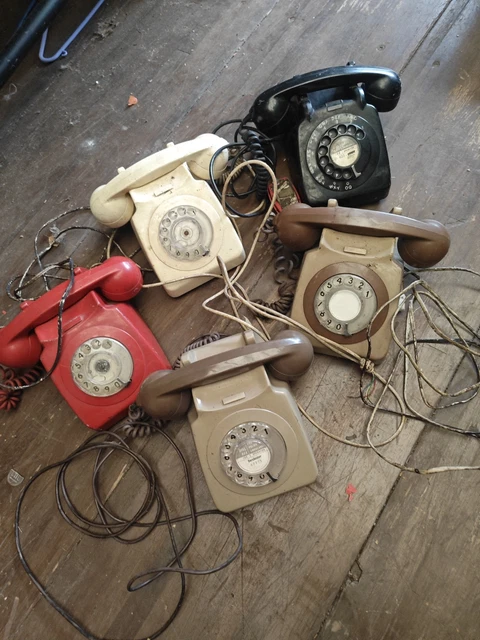 RETRO ROTARY DIAL Phones X 5 £52.68 - PicClick UK