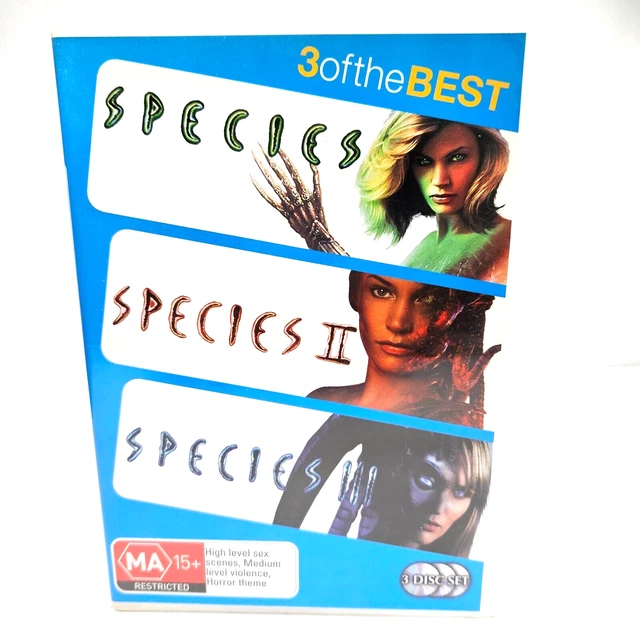 SPECIES I, II & III Trilogy Set (DVD - 3 Disc Set) PAL LIKE NEW $13.99 ...