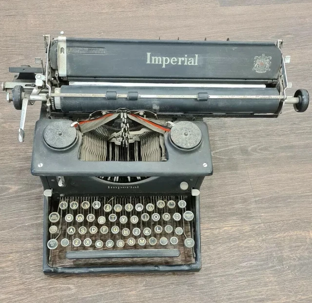 IMPERIAL TYPEWRITER CO. Ltd. Leicester England, Model 50, Antique ...