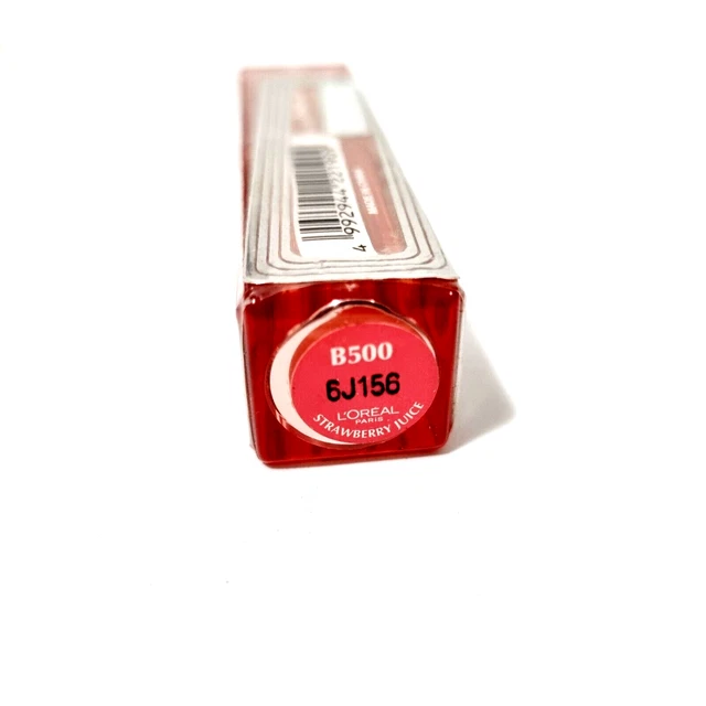 LOREAL PARIS LIPSTICK Red Strawberry Juice B500 Color Riche Nutrishine ...