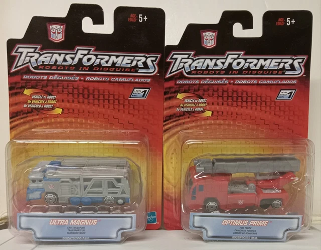HASBRO TRANSFORMERS OPTIMUS Prime & Ultra Magnus. RID 2001 Spy Changers ...