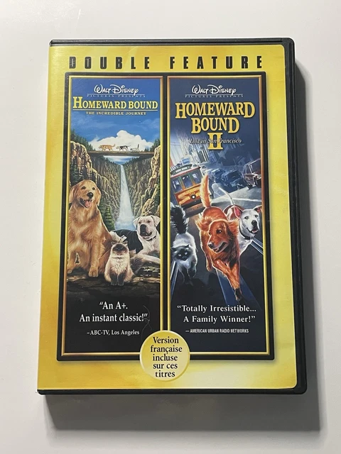 HOMEWARD BOUND 1 & 2 The Incredible Journey - DVD $9.99 - PicClick CA