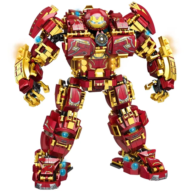 MARVEL IRON MAN Hulkbuster Suits Building Blocks Action Figure £29.99 ...