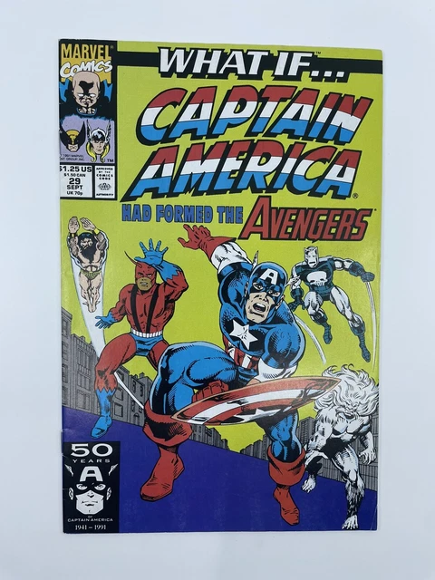 WHAT IF...? #29 Captain America Had Formed the Avengers? 1991 Marvel ...