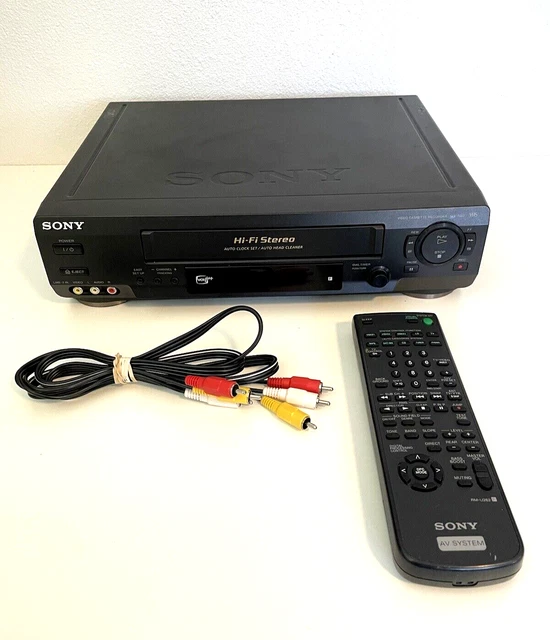 SONY SLV-N60 VCR VHS Player 4-Head Hi-Fi Stereo w/Remote **TESTED ...