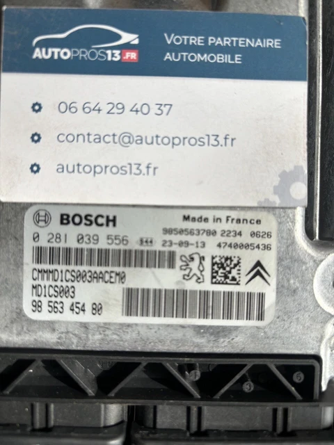 MD1CS003 ECU CALCULATEUR Moteur A Decoder Citroen Berlingo 0281039556 ...