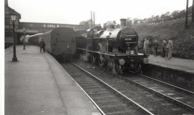 RAIL PHOTO LMS MR 440 4P 40726 Chinley station Derbyshire £2.59 ...