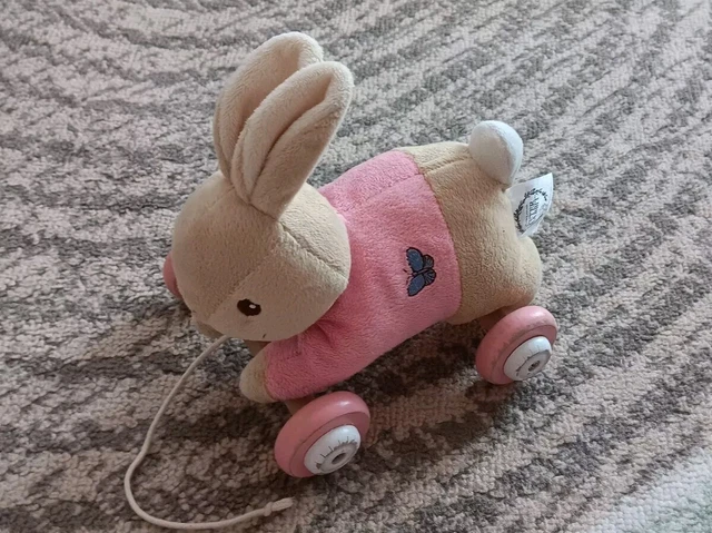 PETER RABBIT SOFT toy plush flopsy pull along £5.92 - PicClick UK