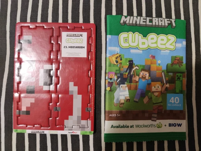 BRAND NEW 2025 Woolworths BigW Minecraft Cubeez No 23 Mooshroom $3.00 ...