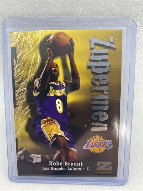 KOBE BRYANT 1997-98 Skybox Z Force #195 Zuperman 2ème année Lakers HOF ...