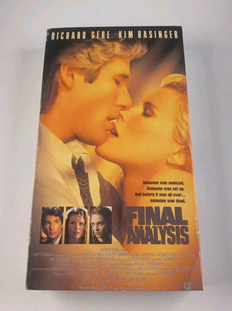FINAL ANALYSIS (VHS) 1992 Richard Gere, Kim Basinger, Uma Thurman ...