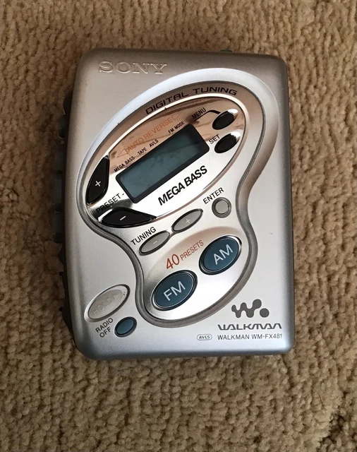 VINTAGE SONY WALKMAN WM-FX481 Cassette Player Not Working, Radio Works Repairs £24.94 - PicClick UK