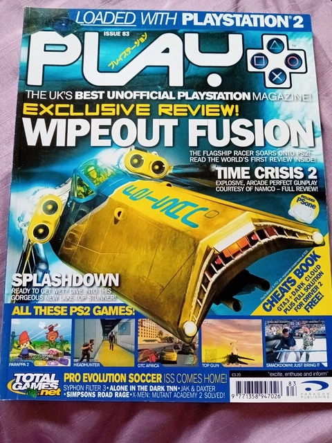 PLAY UNOFFICIAL PLAYSTATION Magazine Issue 83 PS1 PS2 Wipeout Fusion ...