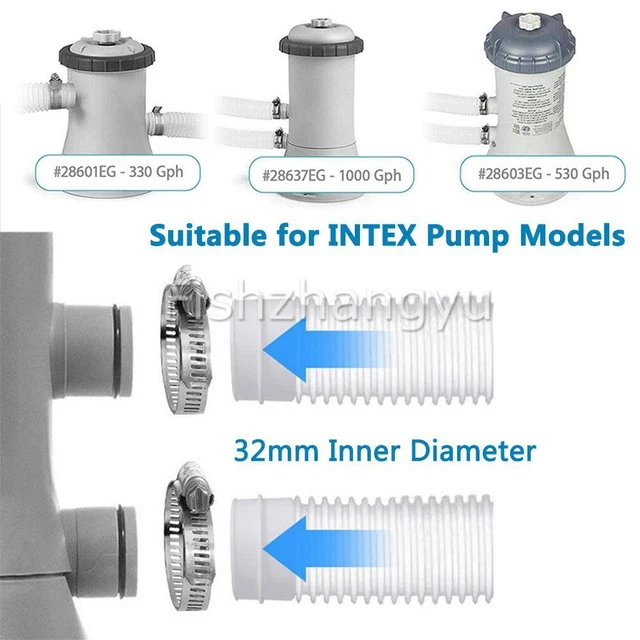3-4PCS FOR INTEX Hose Pipe for Above Ground Swimming Pool Pump Filter ...
