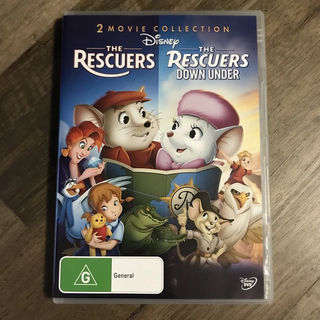 THE RESCUERS / THE RESCUERS - DOWN UNDER ( Disney DVD , 2 Movies Set ...