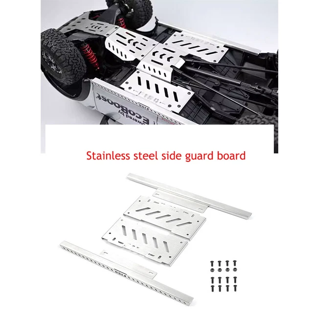 UPGRADE METAL CHASSIS Armor Side Skid Plate Guard for KM 1/8 Raptor ...