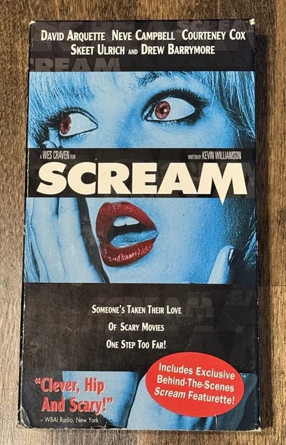 SCREAM VHS DREW Barrymore COVER 1996 Blue Variant £80.73 - PicClick UK