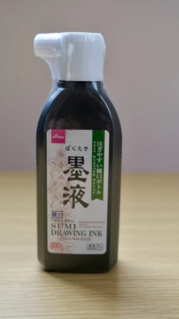 DAISO JAPAN CALLIGRAPHY Shodo Writing Ink Bokuteki Sumi 180ml Made in ...