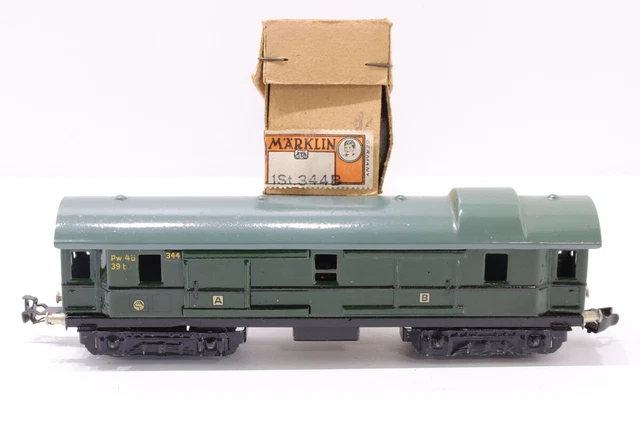 H0 MÄRKLIN 344 Gepäckwagen Personenwagen Blech coach AC OVP M26 EUR 6,50 - PicClick FR