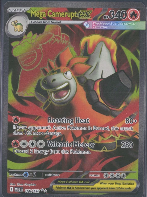 POKÉMON TCG | Mega Evolution | Mega Camerupt EX 156/132 | $11.87 ...