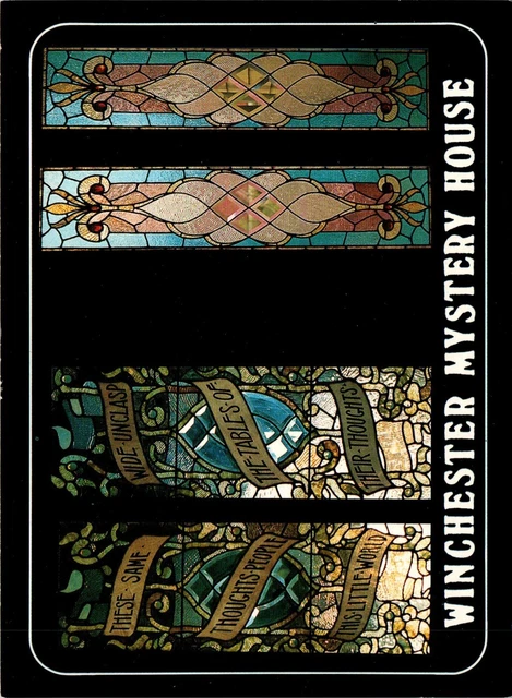 STAINED GLASS WINDOW, Winchester Mystery House, San Jose, California CA ...