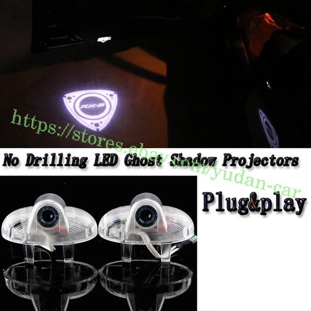RX-8 LOGO CAR Led Puddle Projector Ghost Door Lights For Mazda Rx-8 ...