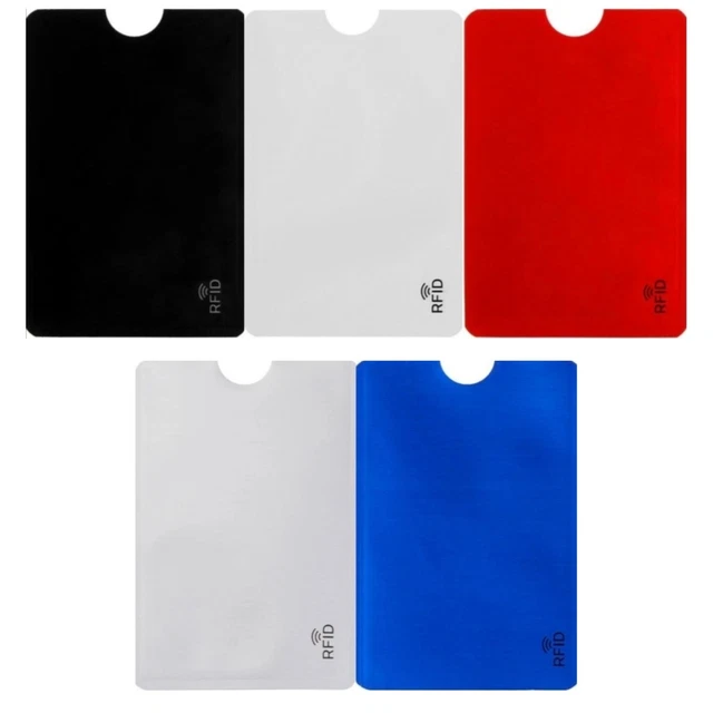 5X RFID BLOCKING Sleeve Credit Debit Card RFID Block Protection Card ...