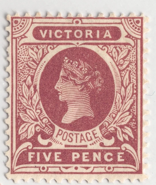 FIVE PENCE 5D Reddish Brown 1901 Victoria Postage Stamp Mint Hinged ...