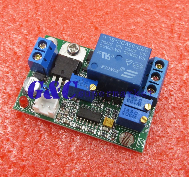 5V 12V 24V DC Sound Sensor / Light Control Relay Switch Module ...