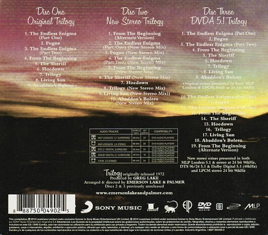 EMERSON, LAKE & Palmer - Trilogy RARE OOP LTD ED Deluxe 2 CD + DVD (Brand New!) $179.99 ...