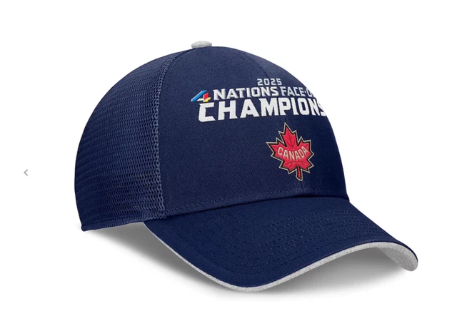 NEW CANADA HOCKEY 2025 4 Nations Face Off Champions Locker Room ...