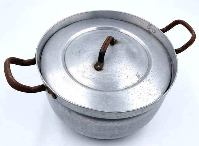 BLECHTOPF TOPF DECKEL Blech Henkel Vintage Retro Sammler EUR 45,00 ...