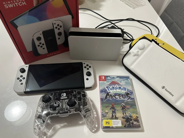 NINTENDO SWITCH OLED Model Handheld Console - White + Games ...