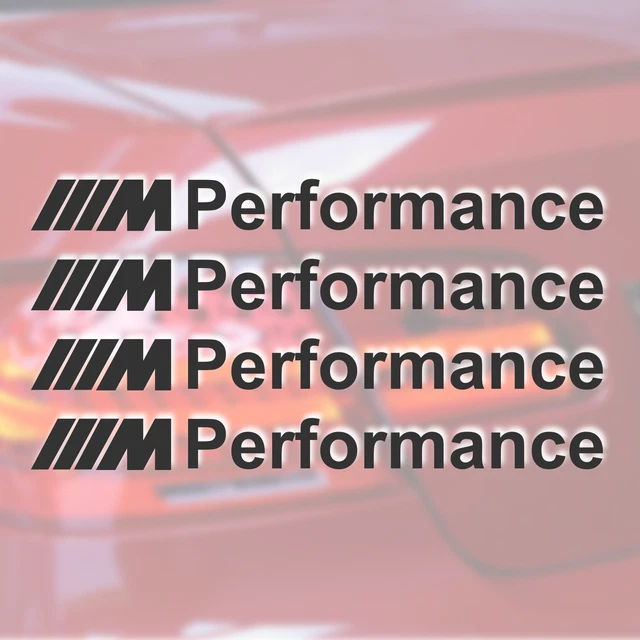 4 PIÈCES BMW M Performance Logo Autocollant Plott Auto Tuning ...