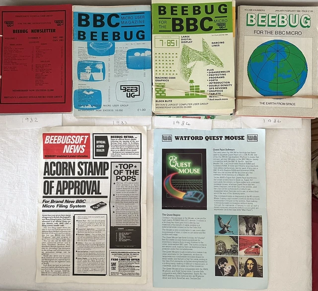 27 BEEBUG MAGAZINES-1982-1983-1984-1986-BBC Micro Acorn Beebugsoft-See Descript £7.00 - PicClick UK